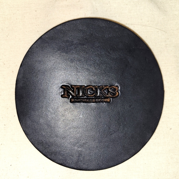 Nicks | Dining | Nicks Brand Leather Coaster | Poshmark